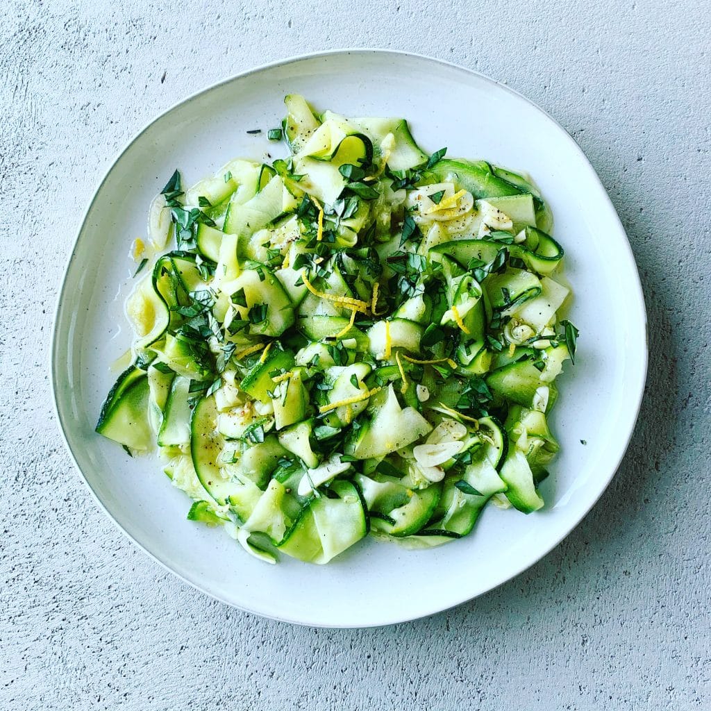 Marinated Cucumbers - plant-forward living